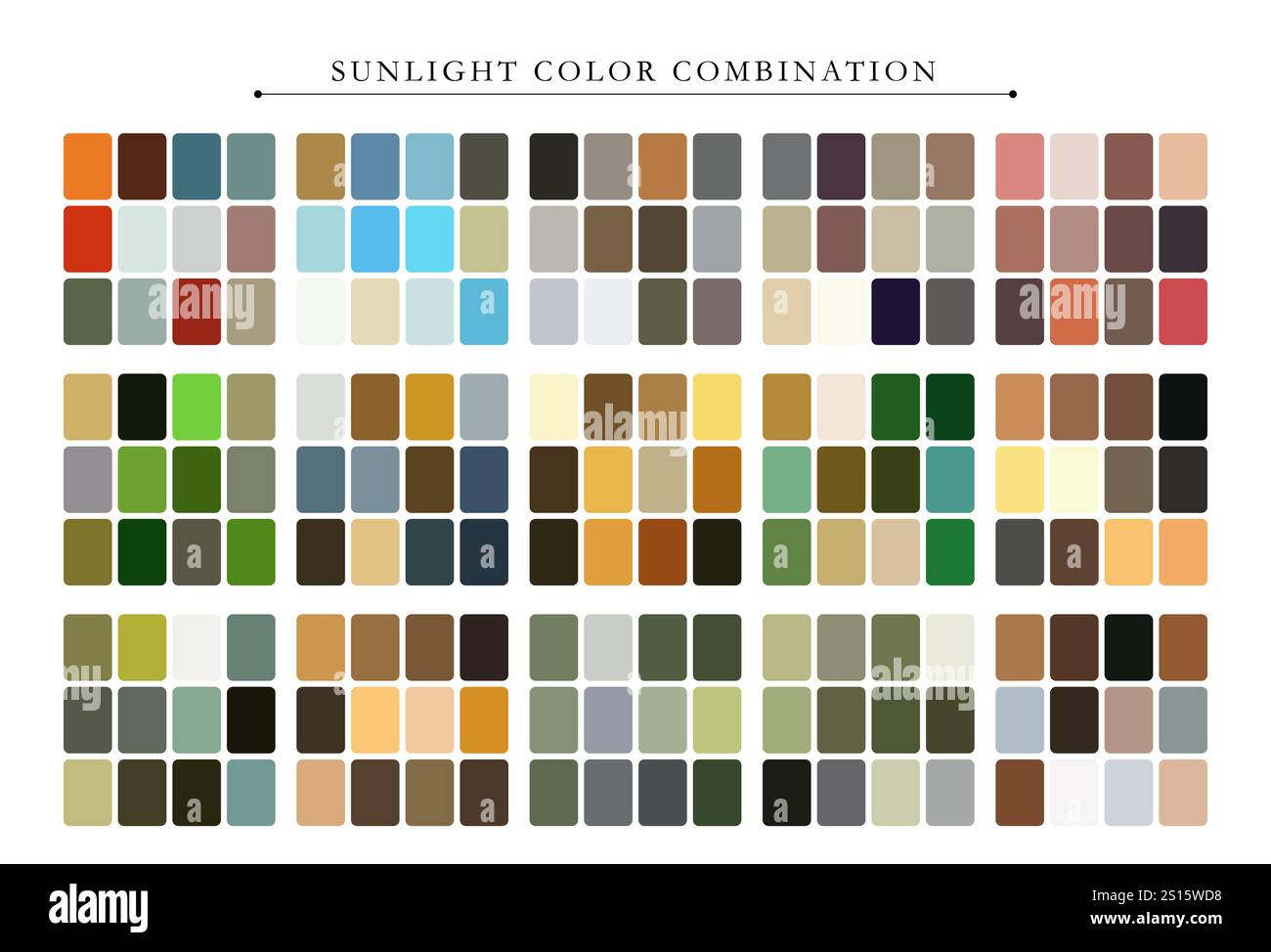 color palette. Trend color palette guide template. Fit for fashion ...