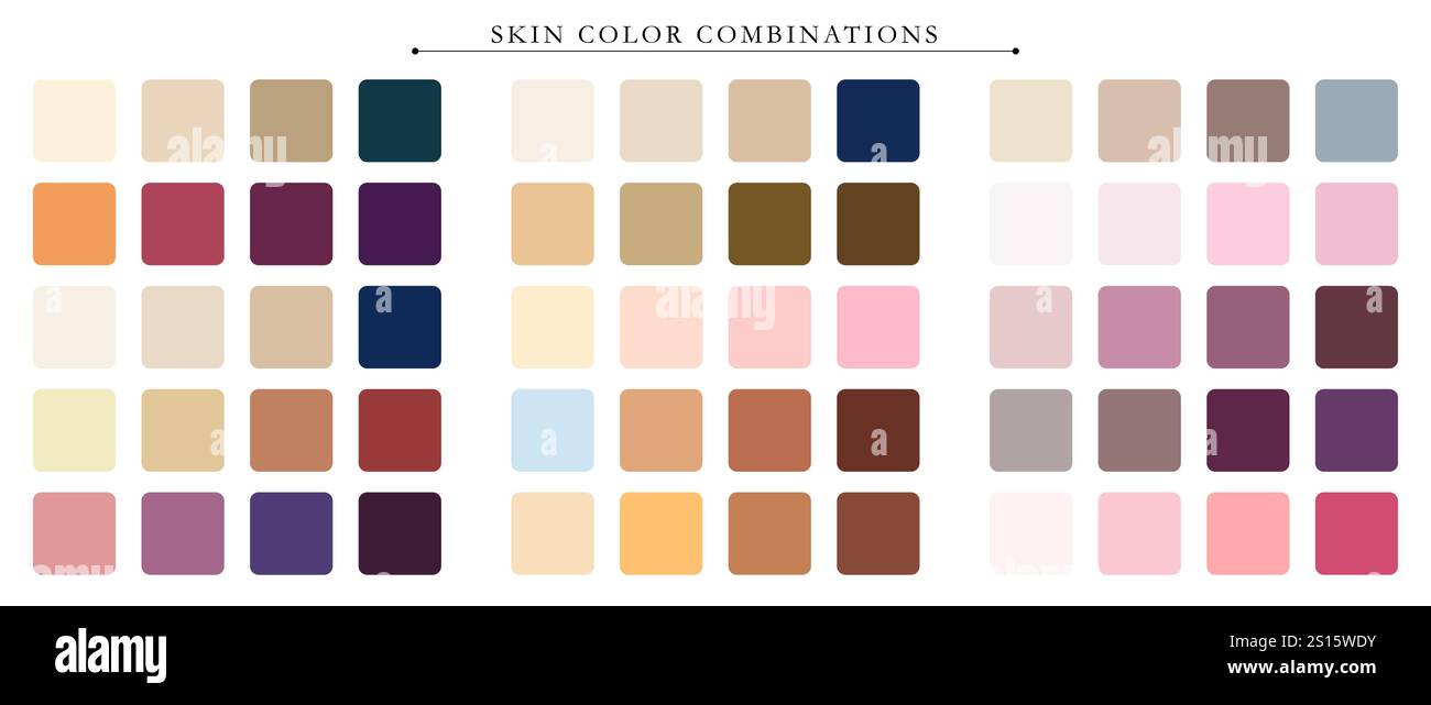 color palette. Trend color palette guide template. Fit for fashion ...