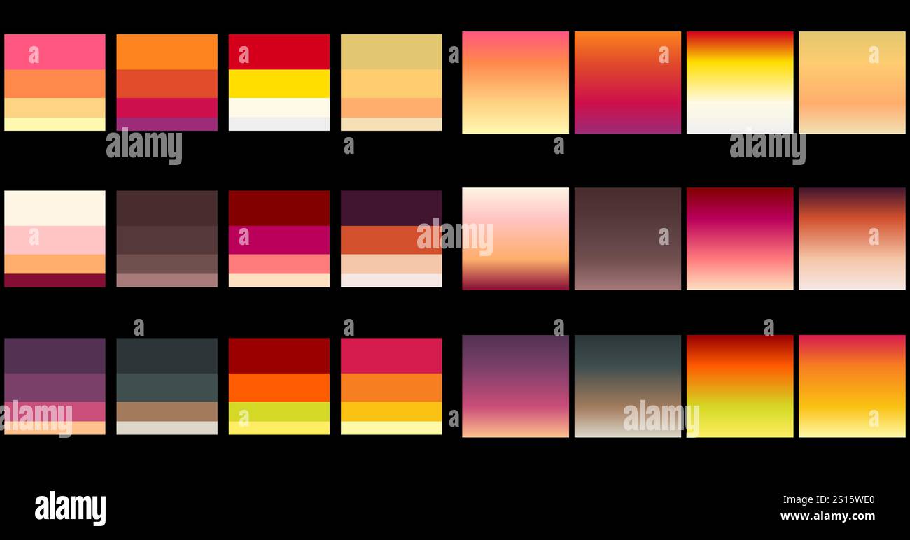 color palette. Trend color palette guide template. Fit for fashion ...