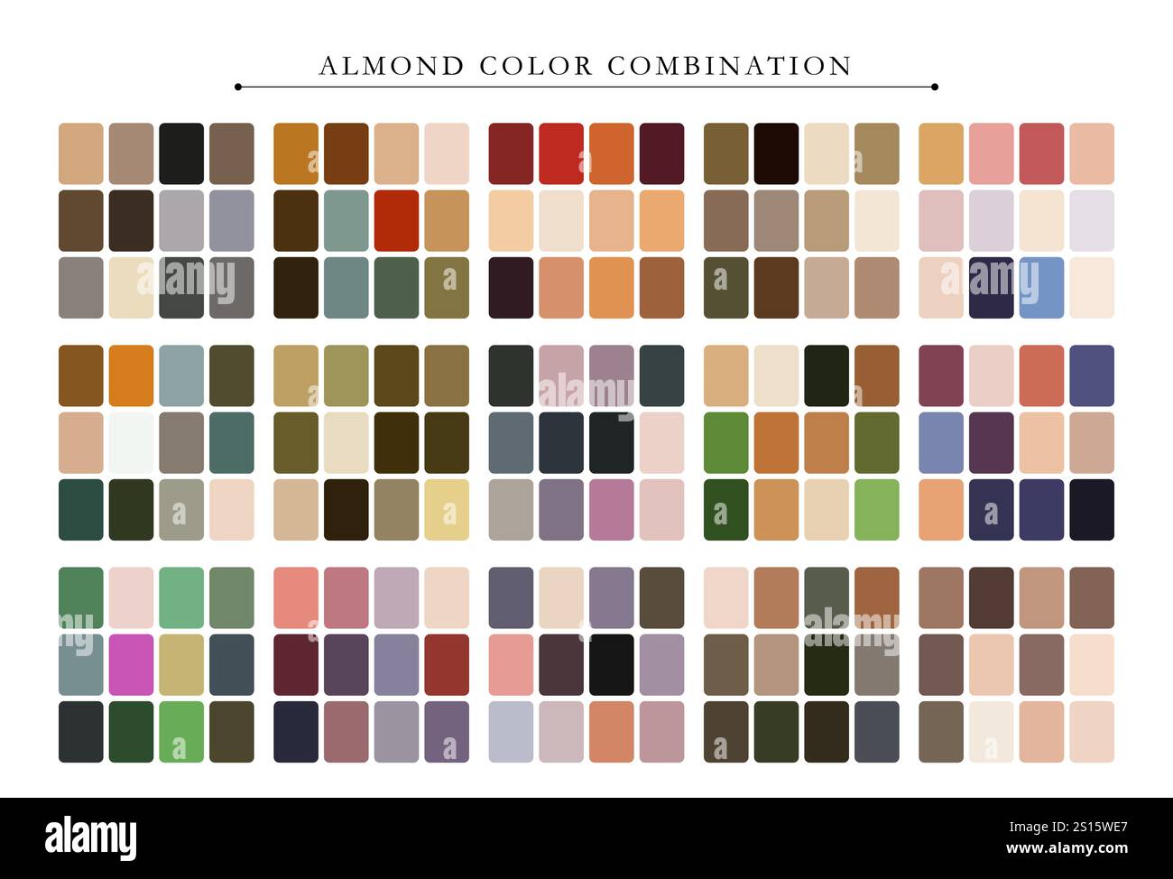 color palette. Trend color palette guide template. Fit for fashion ...