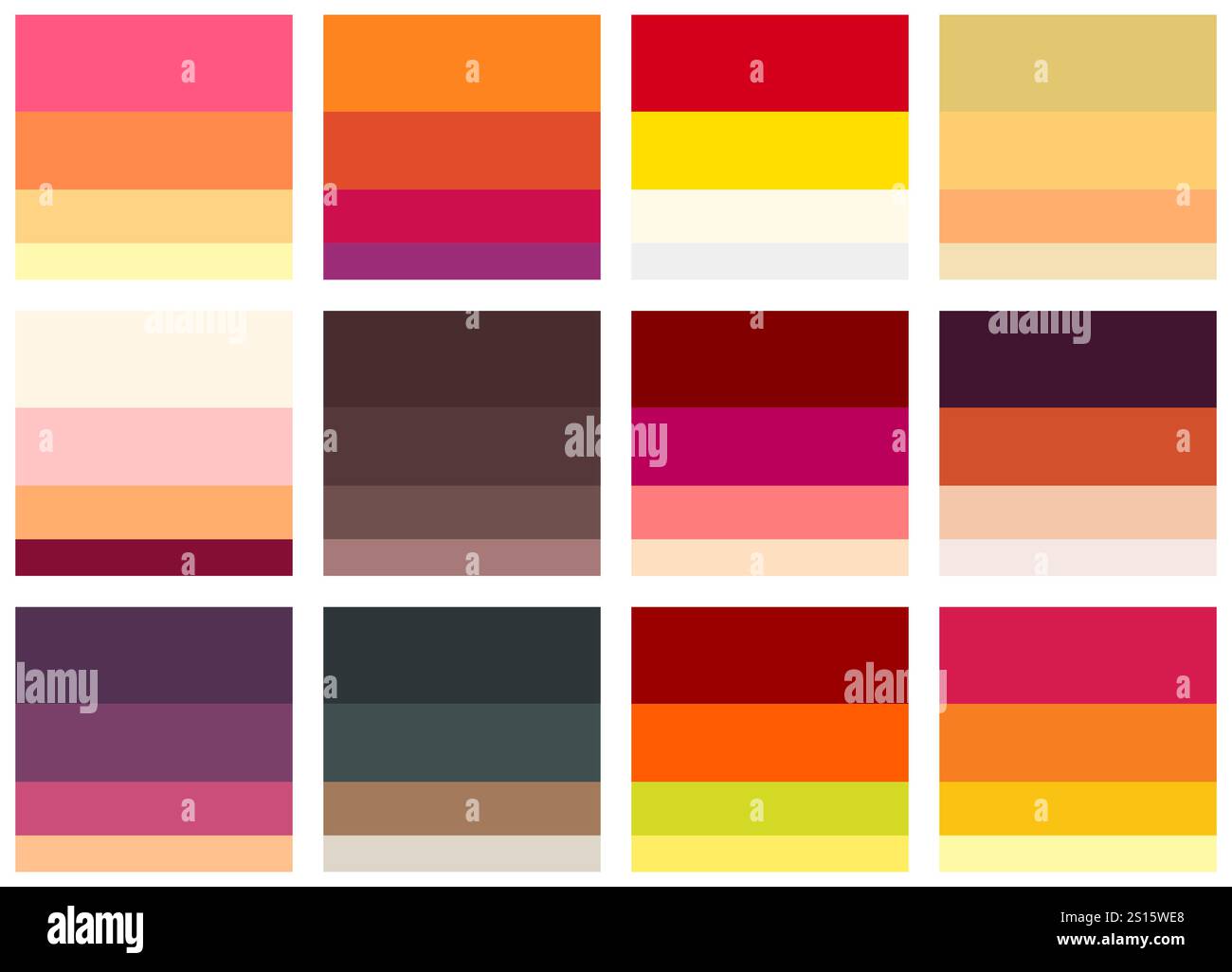 color palette. Trend color palette guide template. Fit for fashion ...