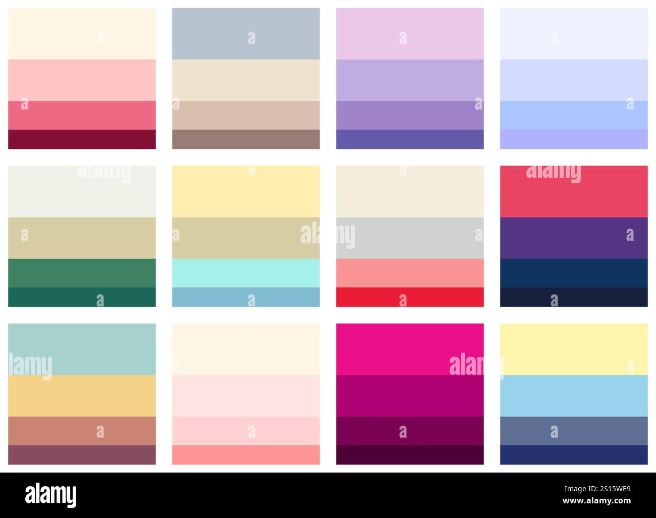 color palette. Trend color palette guide template. Fit for fashion ...