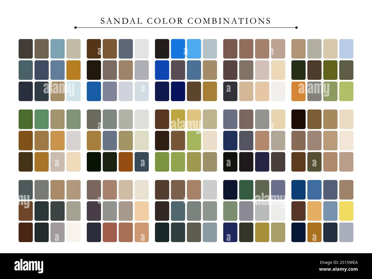 color palette. Trend color palette guide template. Fit for fashion ...