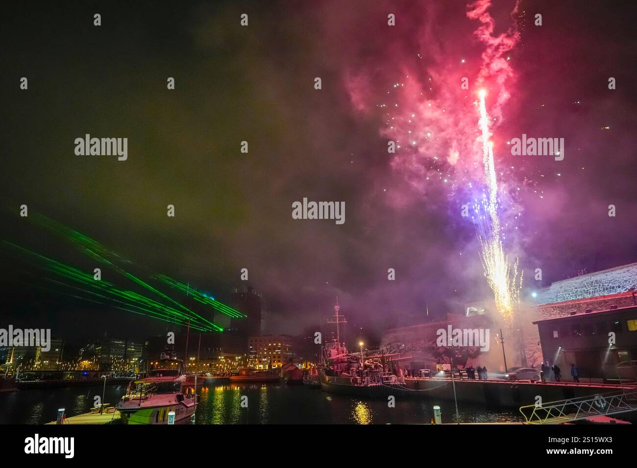 Oslo, Norway. 01st Jan, 2025. Oslo 20250101. Oslo Municipality rings in ...