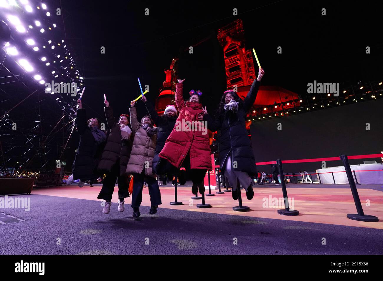 Beijing, China. 1st Jan, 2025. A New Year countdown event is held at ...