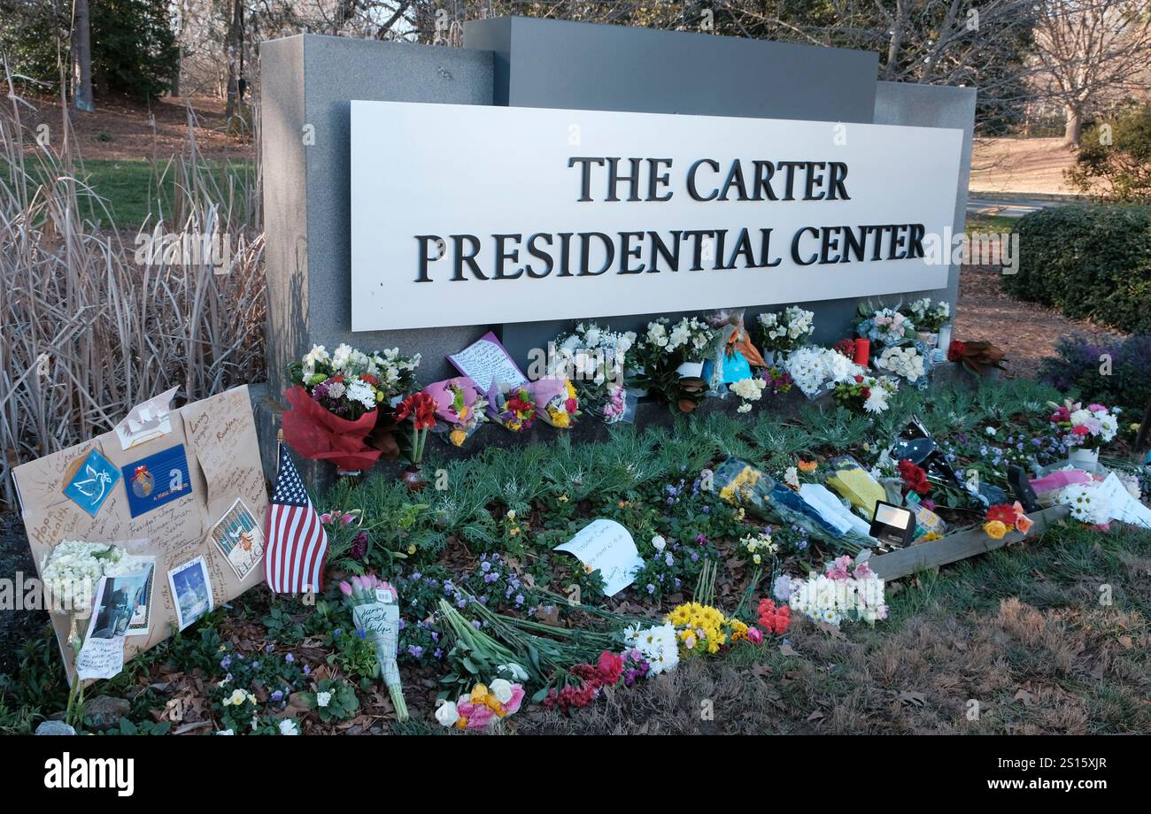 Atlanta, Georgia, USA. 31st Dec, 2024. A memorial for the 39th ...