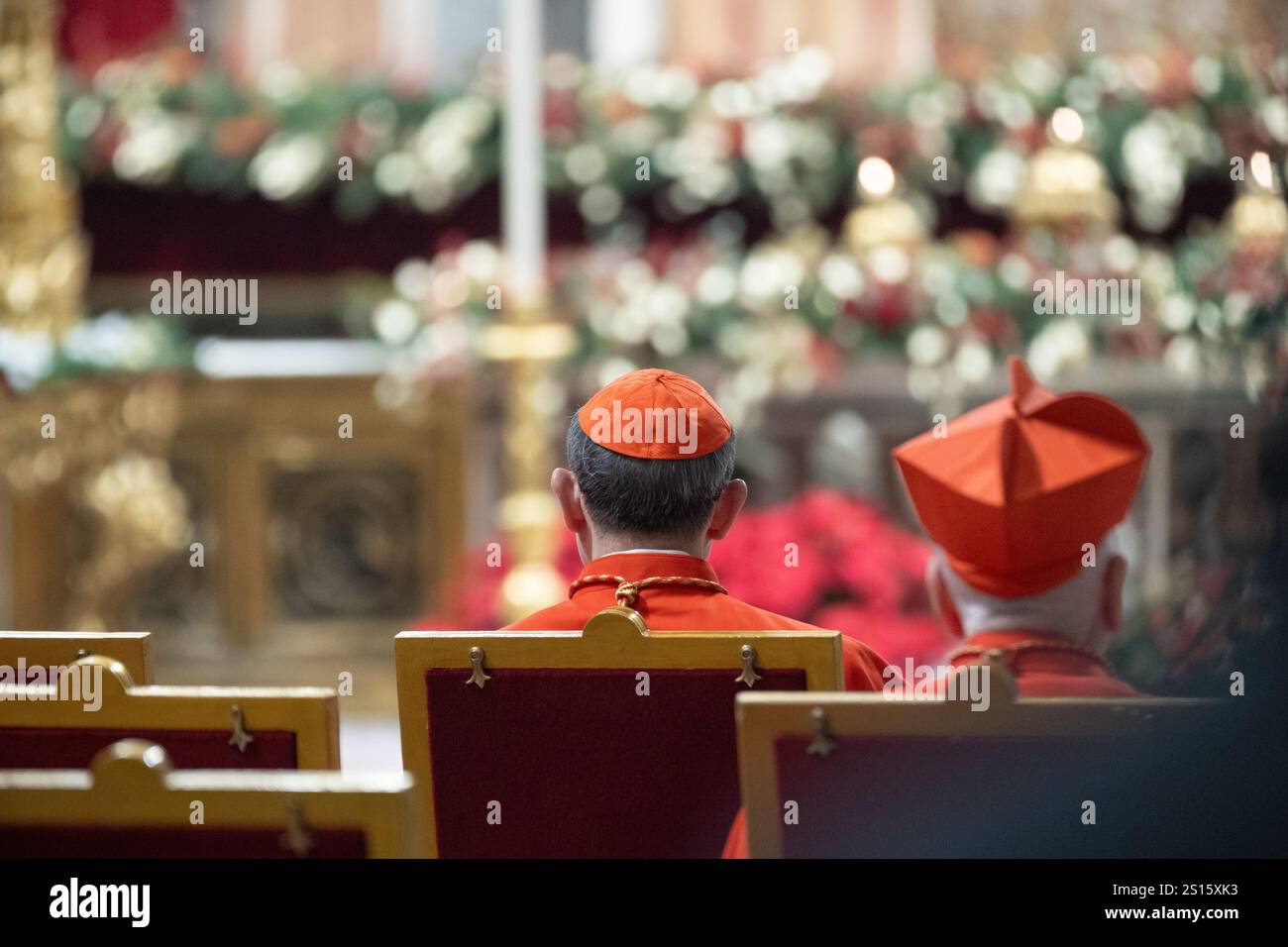 Rome, Italy. 31st Dec, 2024. Cardinals before the start of the end-of ...