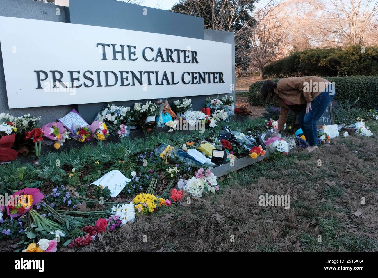 Atlanta, Georgia, USA. 31st Dec, 2024. A memorial for the 39th ...
