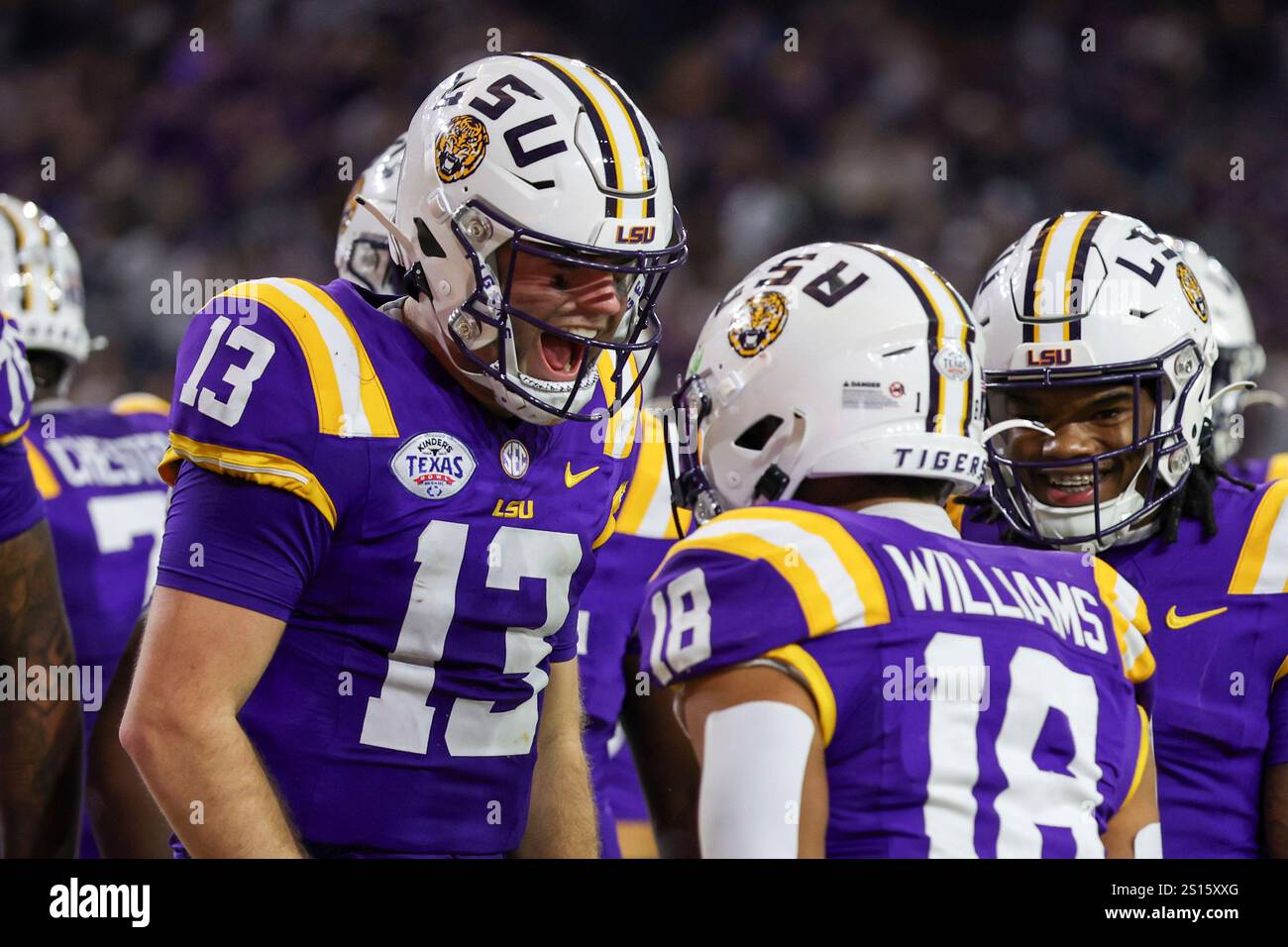 HOUSTON, TX - DECEMBER 31: LSU Tigers quarterback Garrett Nussmeier (13 ...