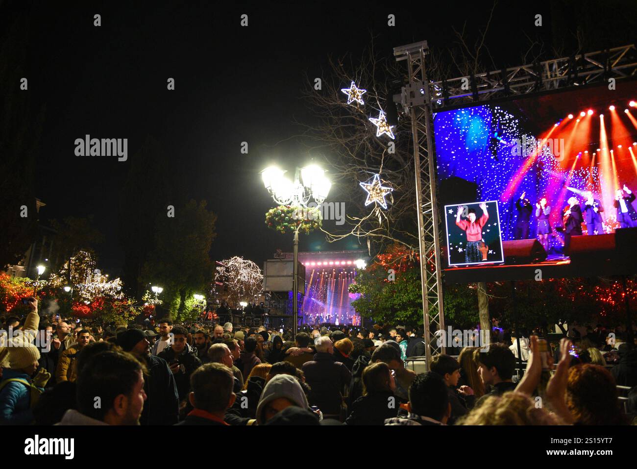 Athens, Greece. 31st Dec, 2024. Athens, Greece, January 1st, 2025 ...