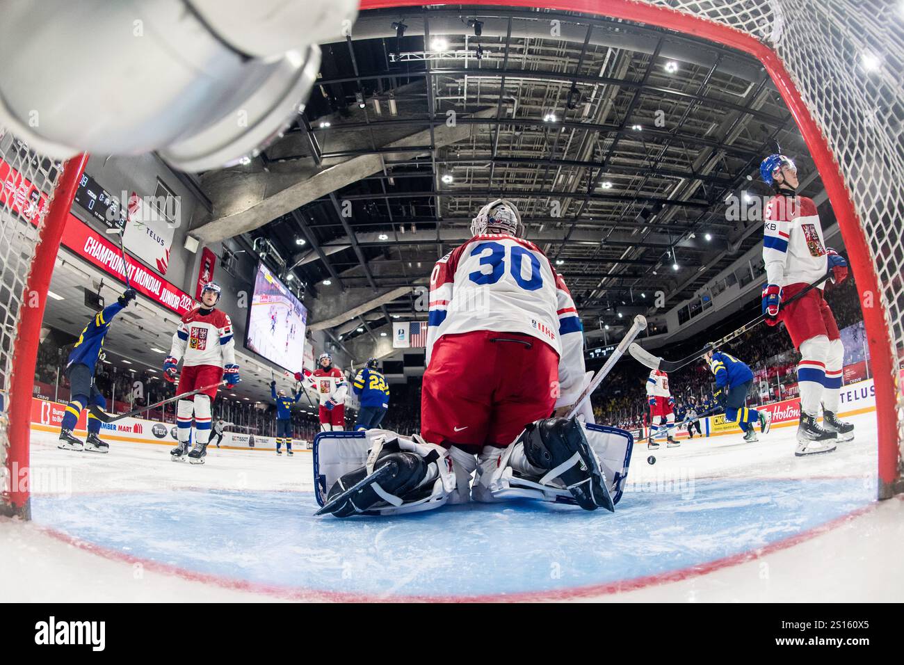 Vojtech Husinecky, goaltender Michael Hrabal and Adam Jiricek of, Czech ...