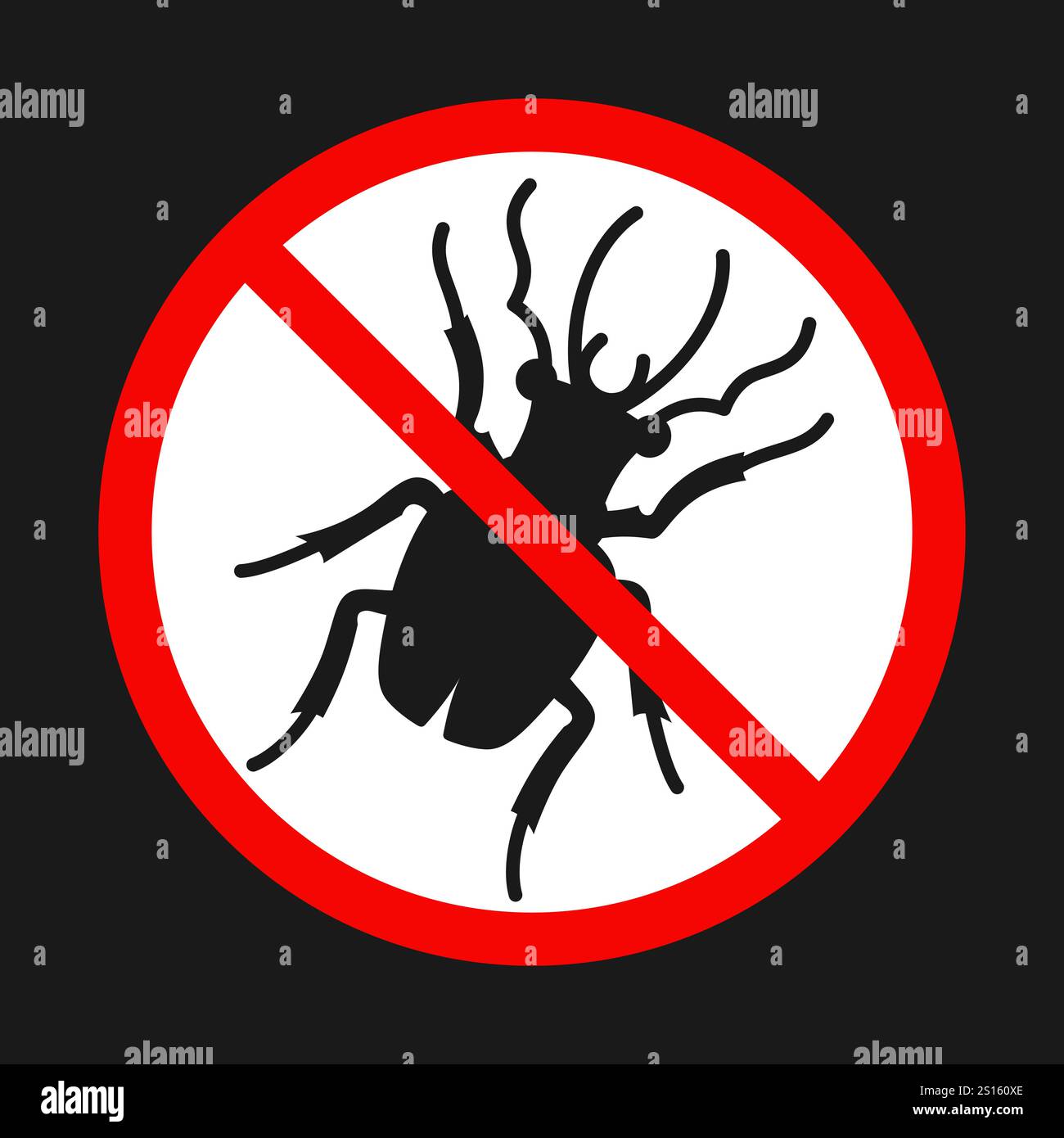 Ant pest in prohibited sign hi-res stock photography and images - Alamy