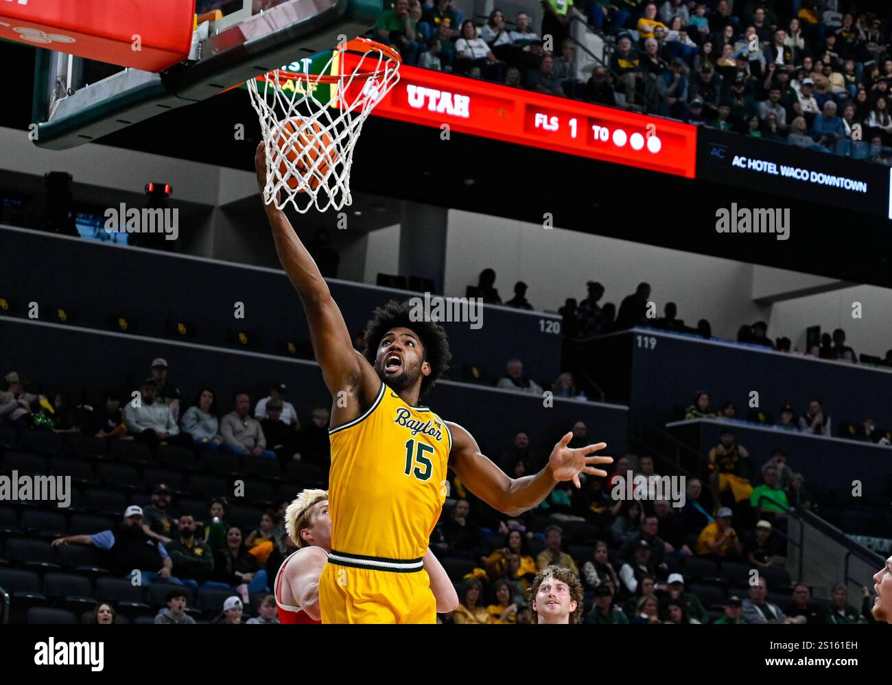 Waco, Texas, USA. 31st Jan, 2024. Baylor Bears forward Norchad Omier ...