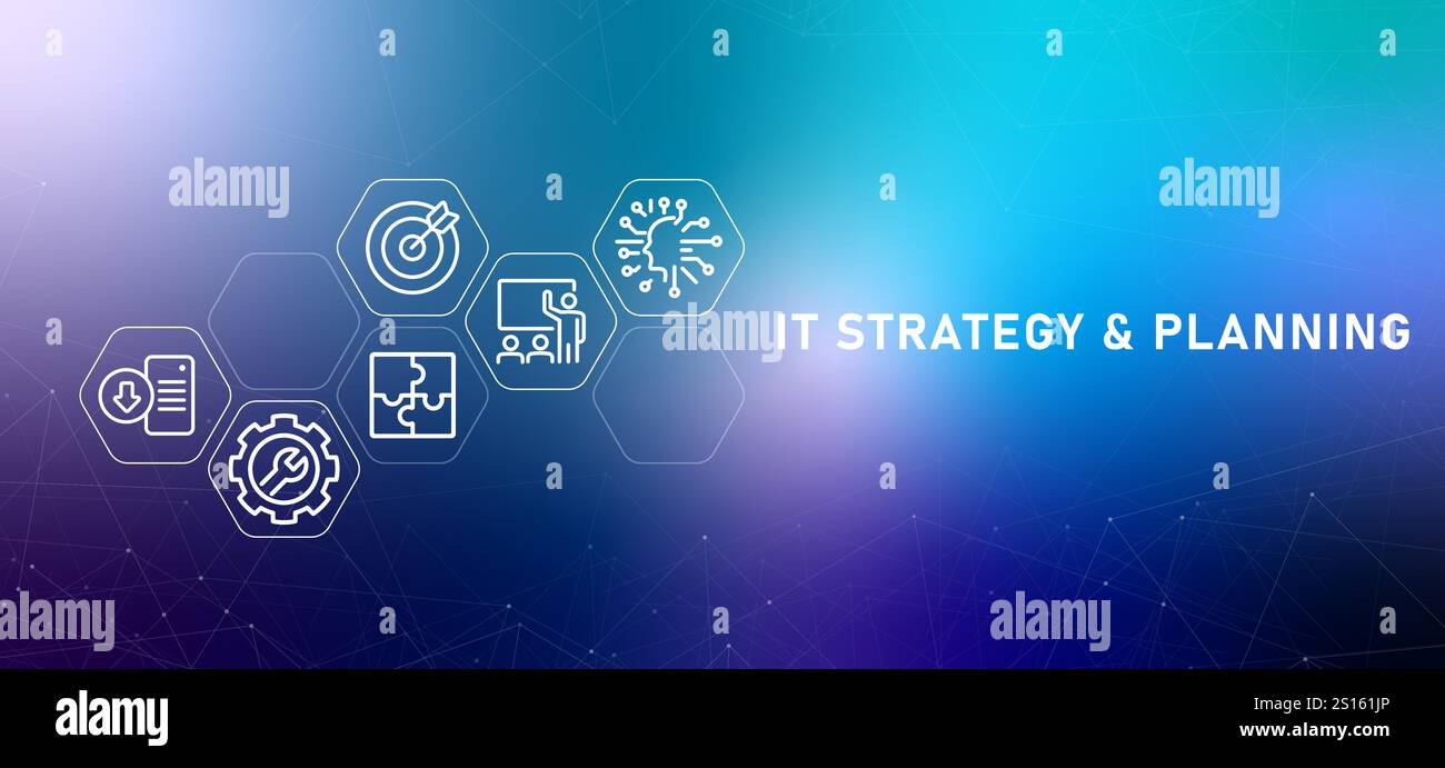 IT Strategy and Planning information technology gradient header ...