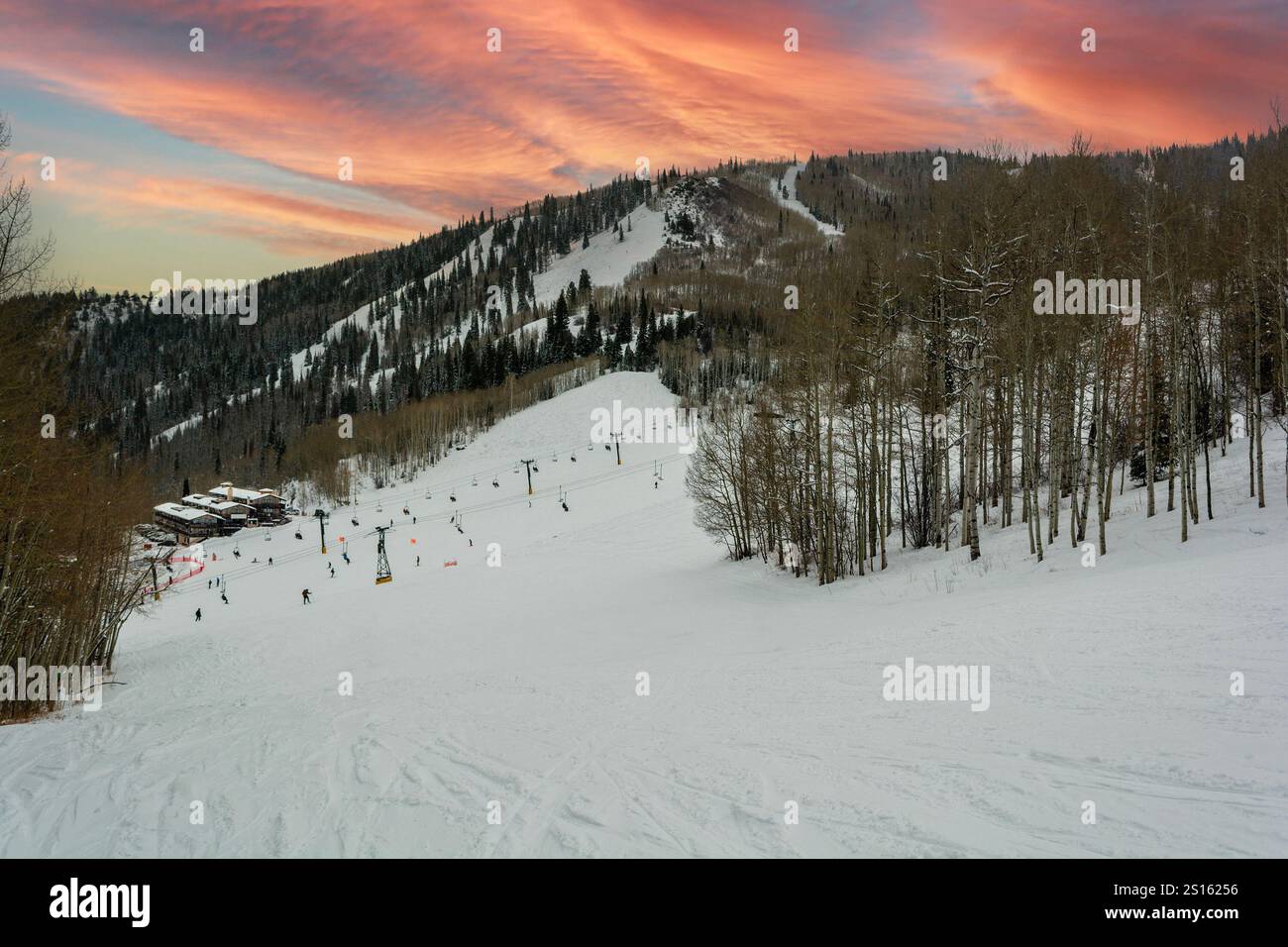 Sunlight Mountain Resort ski and snowboard area outside Glenwood Springs in the Colorado Rocky ...