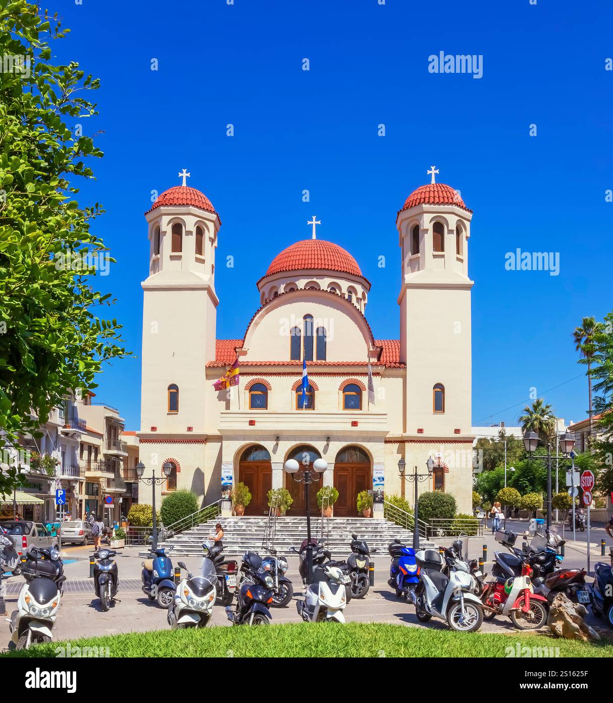 Four Martyrs Church, Rethymno, Crete, Greek Islands, Greece Stock Photo ...