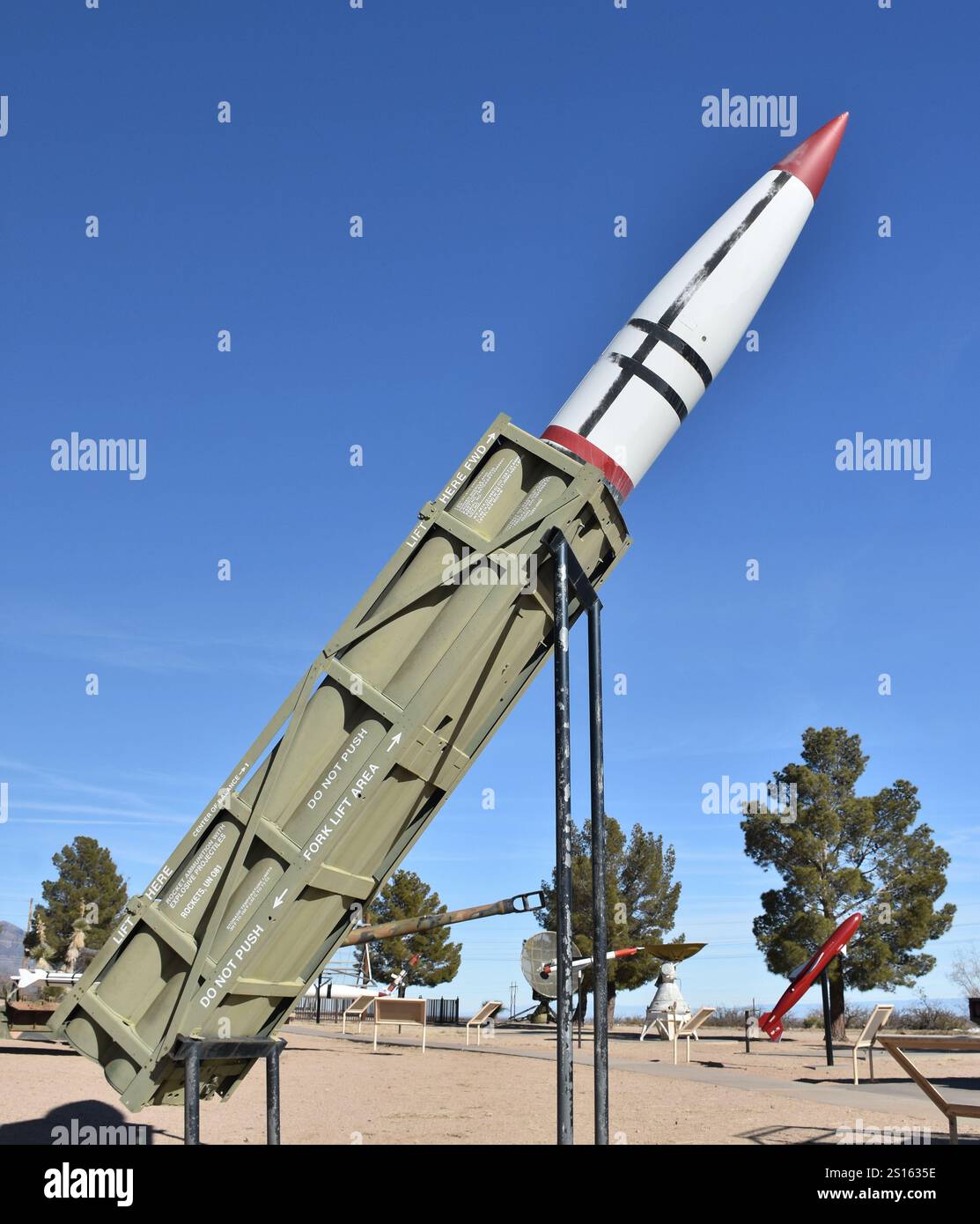 An MGM-140 Army Tactical Missile System (ATACMS) supersonic ballistic ...