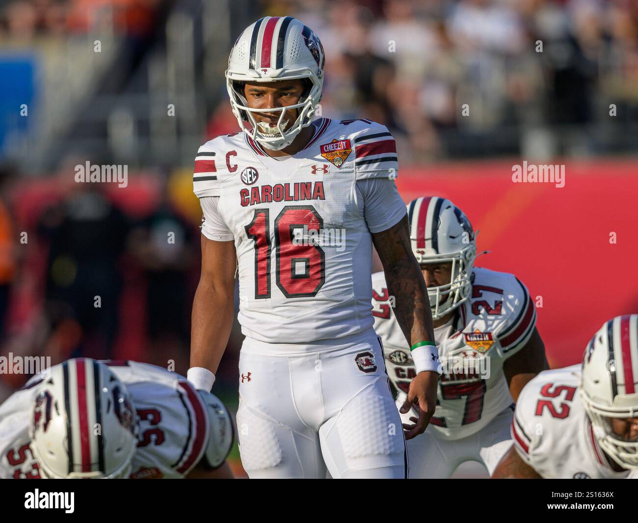 Orlando, FL, USA. 31st Dec, 2024. South Carolina Gamecocks quarterback ...