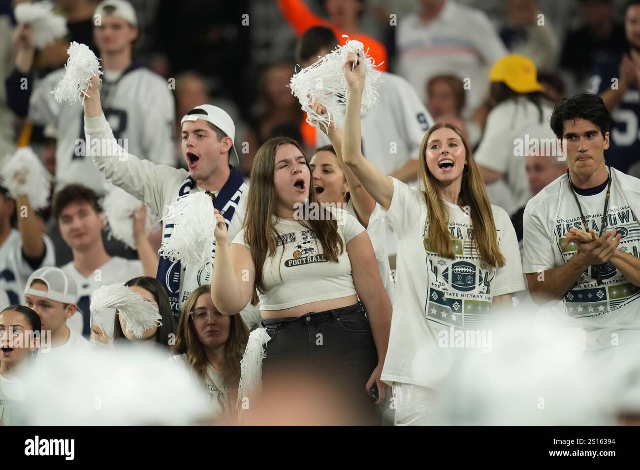 Penn State fans cheer prior to the Fiesta Bowl College Football Playoff game against Boise State ...