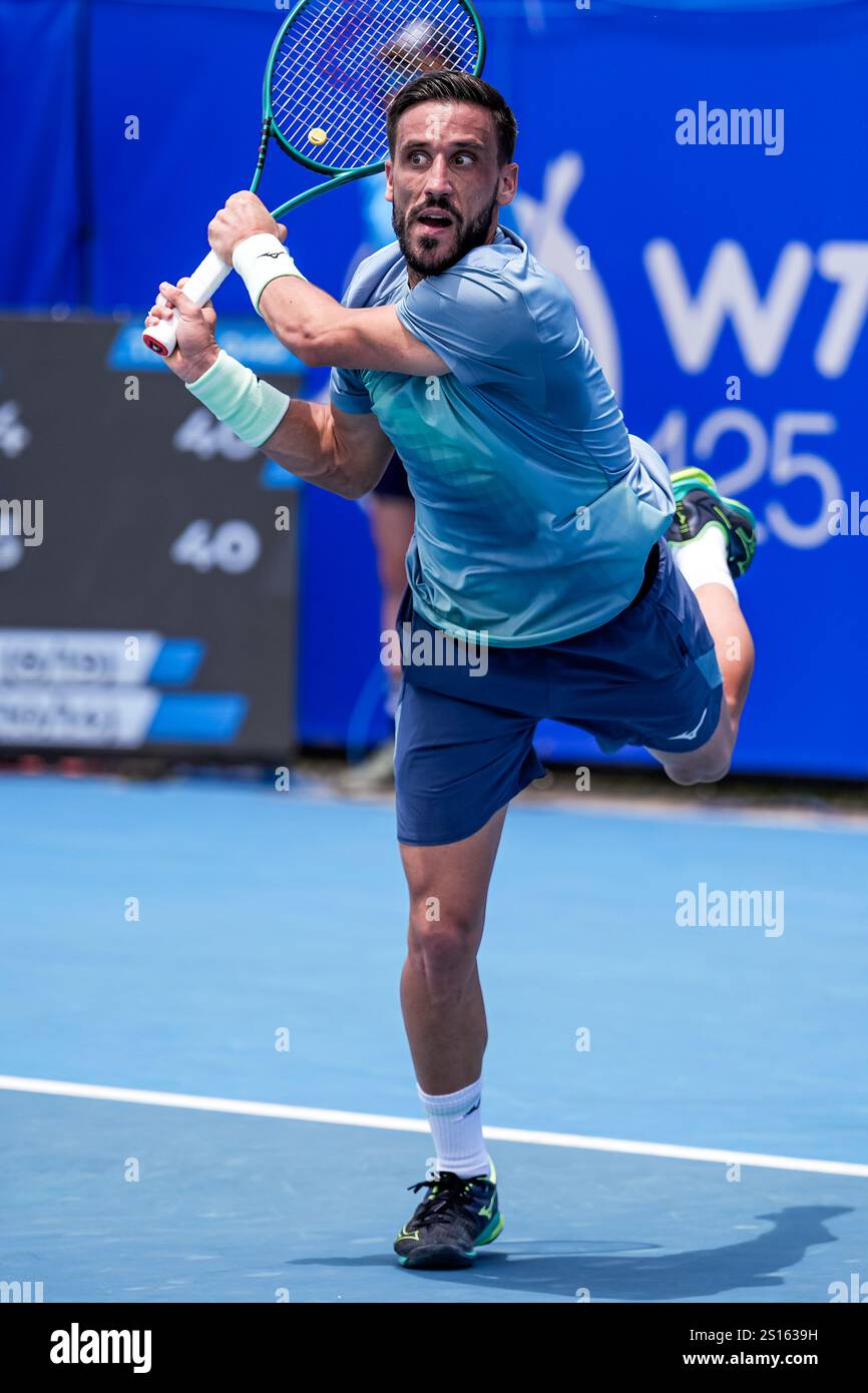 Canberra, Australia; 1st Jan 2025: Damir Dzumhur of Bosnia and ...