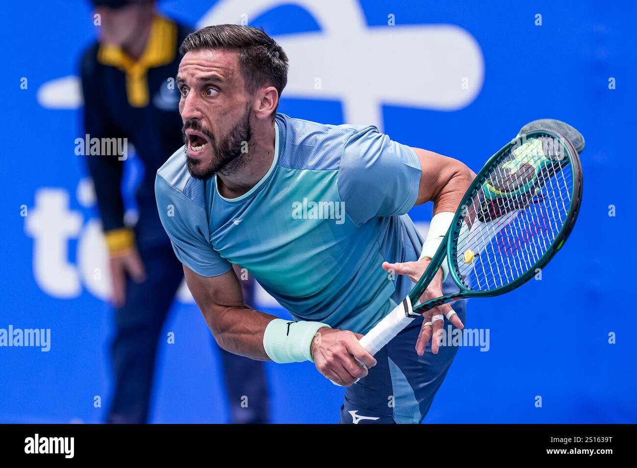 Canberra, Australia; 1st Jan 2025: Damir Dzumhur of Bosnia and ...