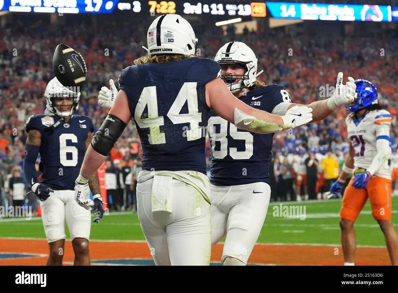 Penn State tight end Tyler Warren (44) celebrates his touchdown against ...