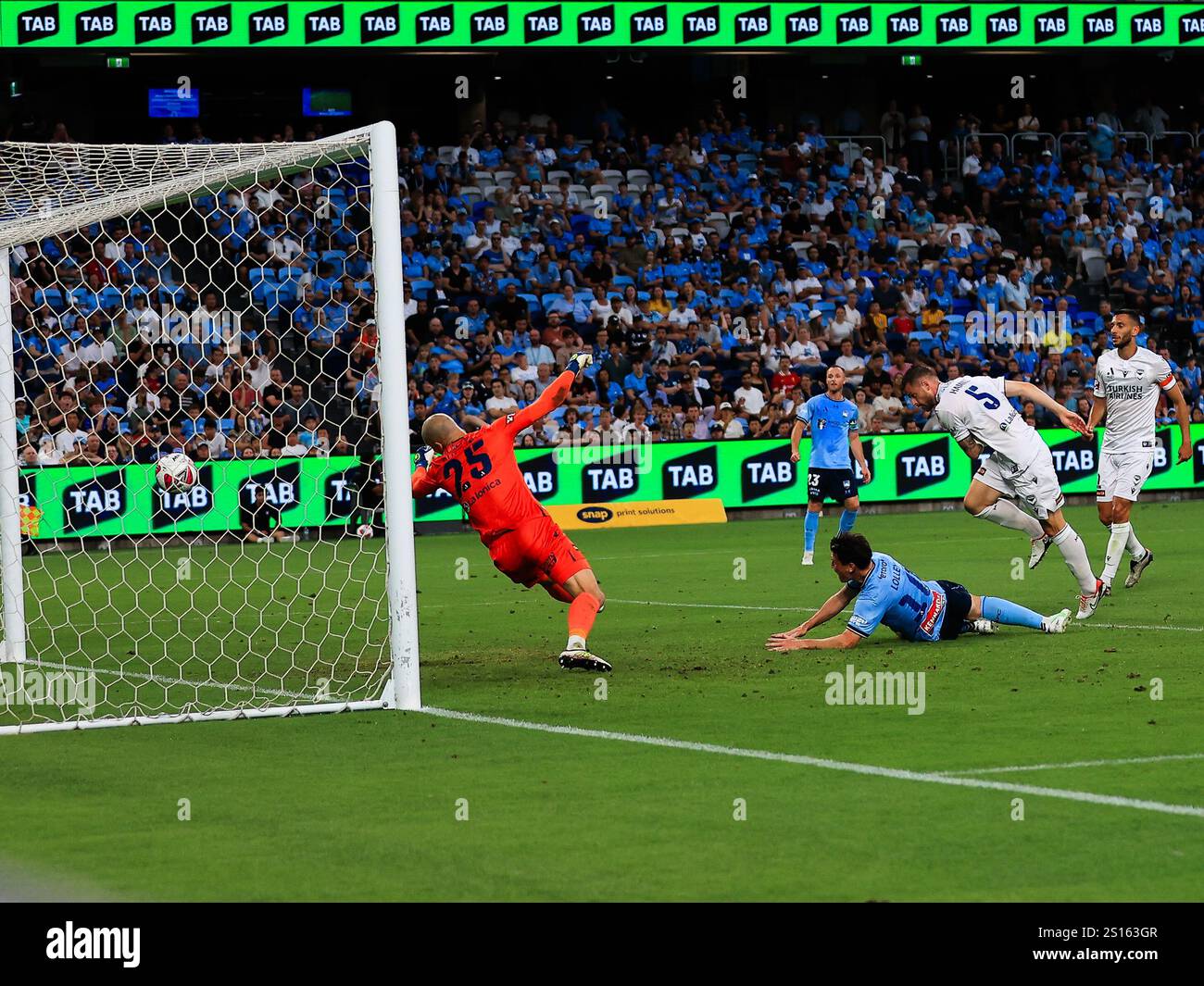 Sydney, Australia. 28th Dec, 2024. Joseph Lolley #10 of Sydney FC seen ...