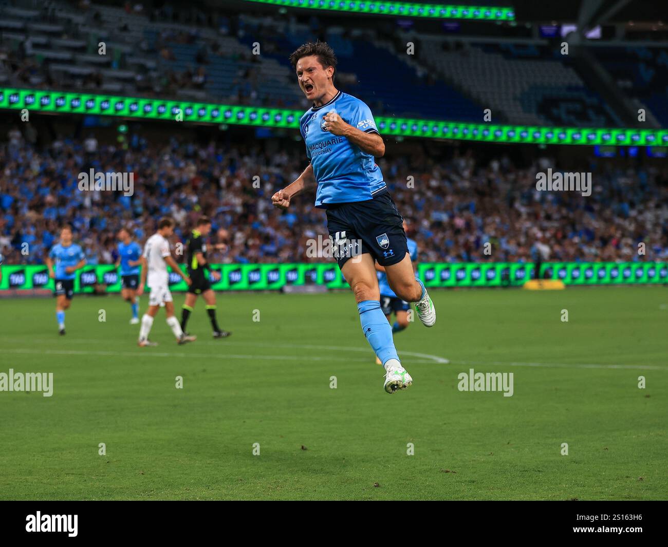 Sydney, Australia. 28th Dec, 2024. Joseph Lolley #10 celebrates a goal ...
