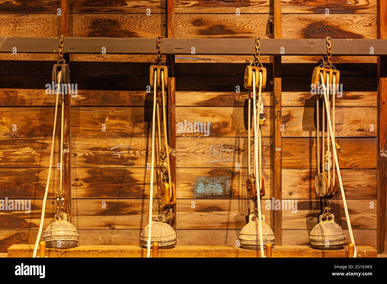 Demonstration of Mechanical Advantage using pulleys at the Britannia ...