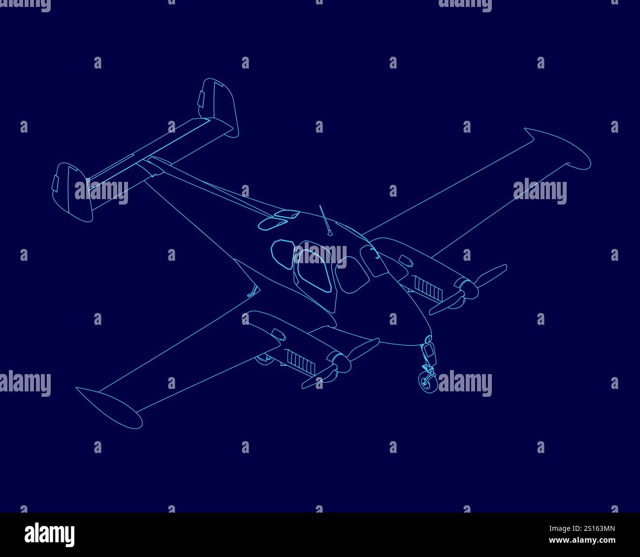 Small engine plane Stock Vector Images - Alamy