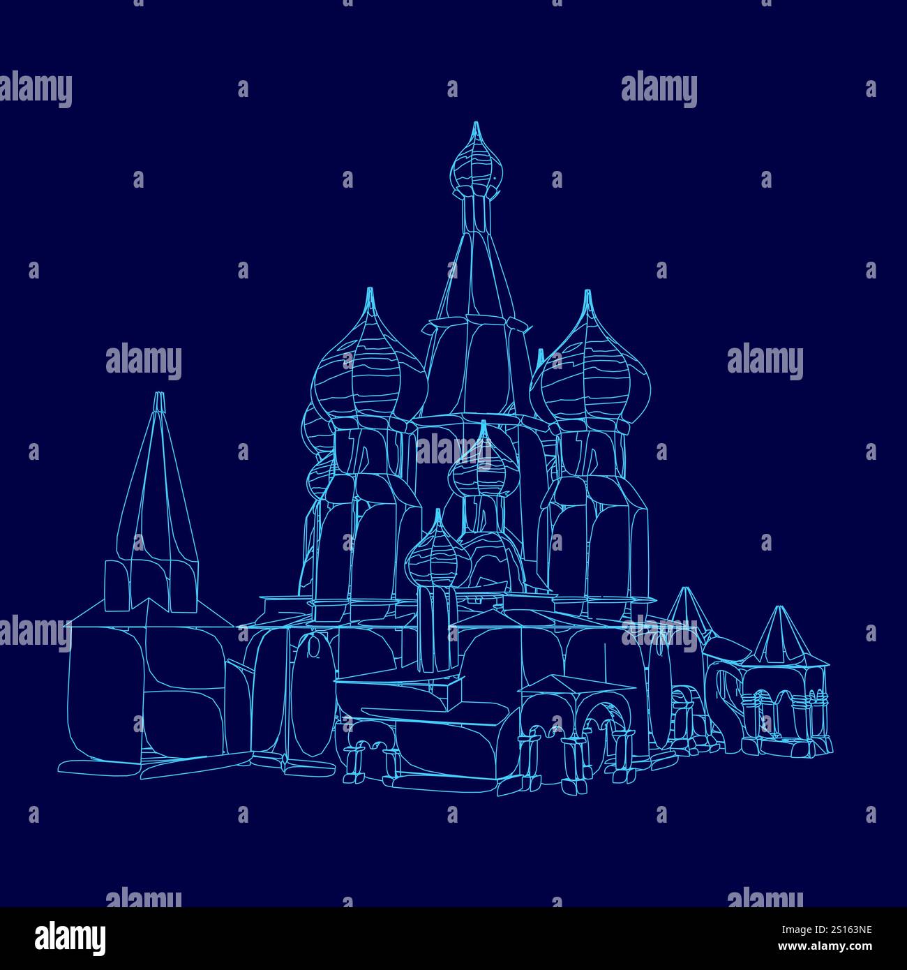 Clear sky church Stock Vector Images - Alamy