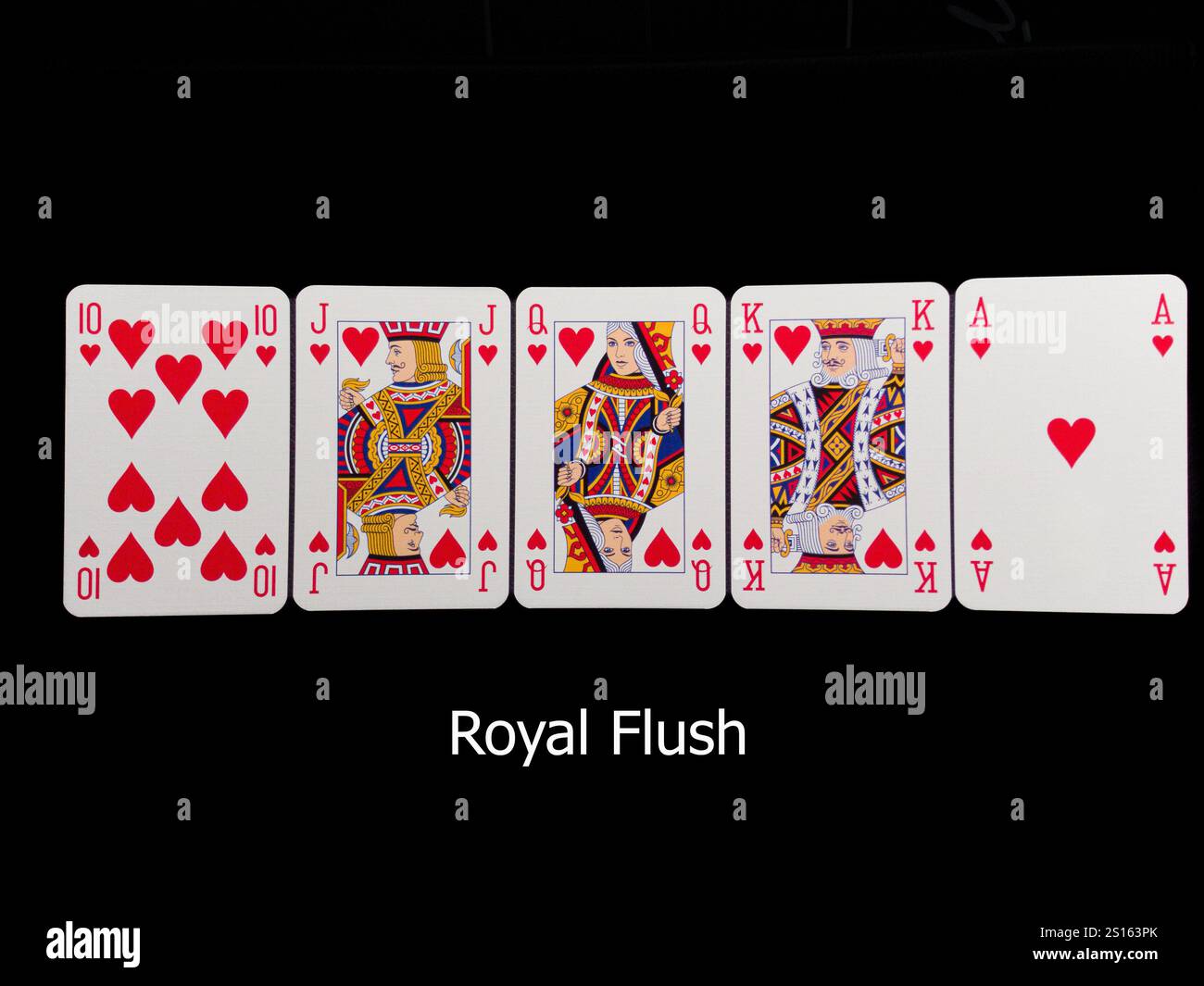 A deck of cards with the top card showing the King of Hearts. The ...