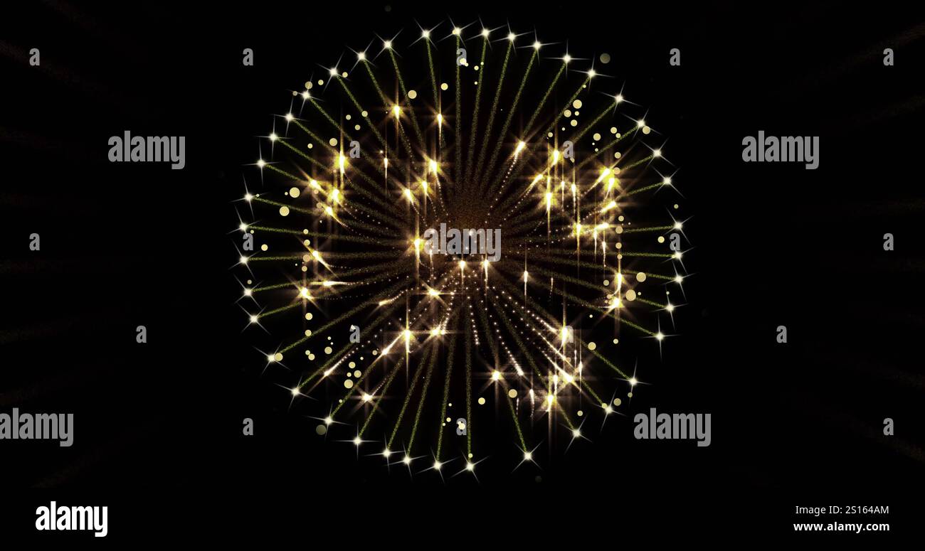 Image of fireworks on black background Stock Photo - Alamy
