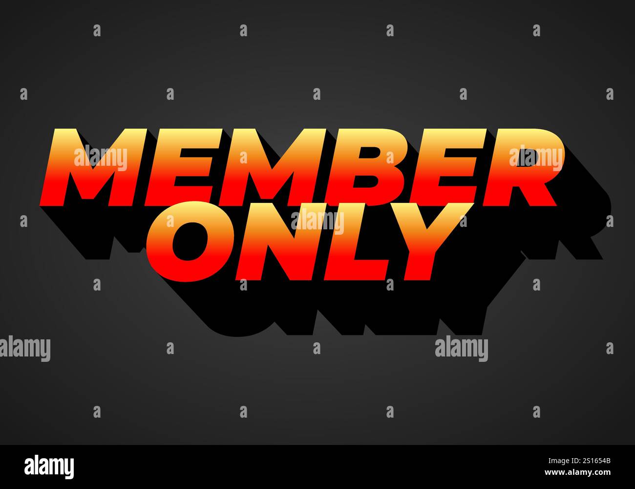 Member only. Text effect design for social media or marketing ads Stock ...