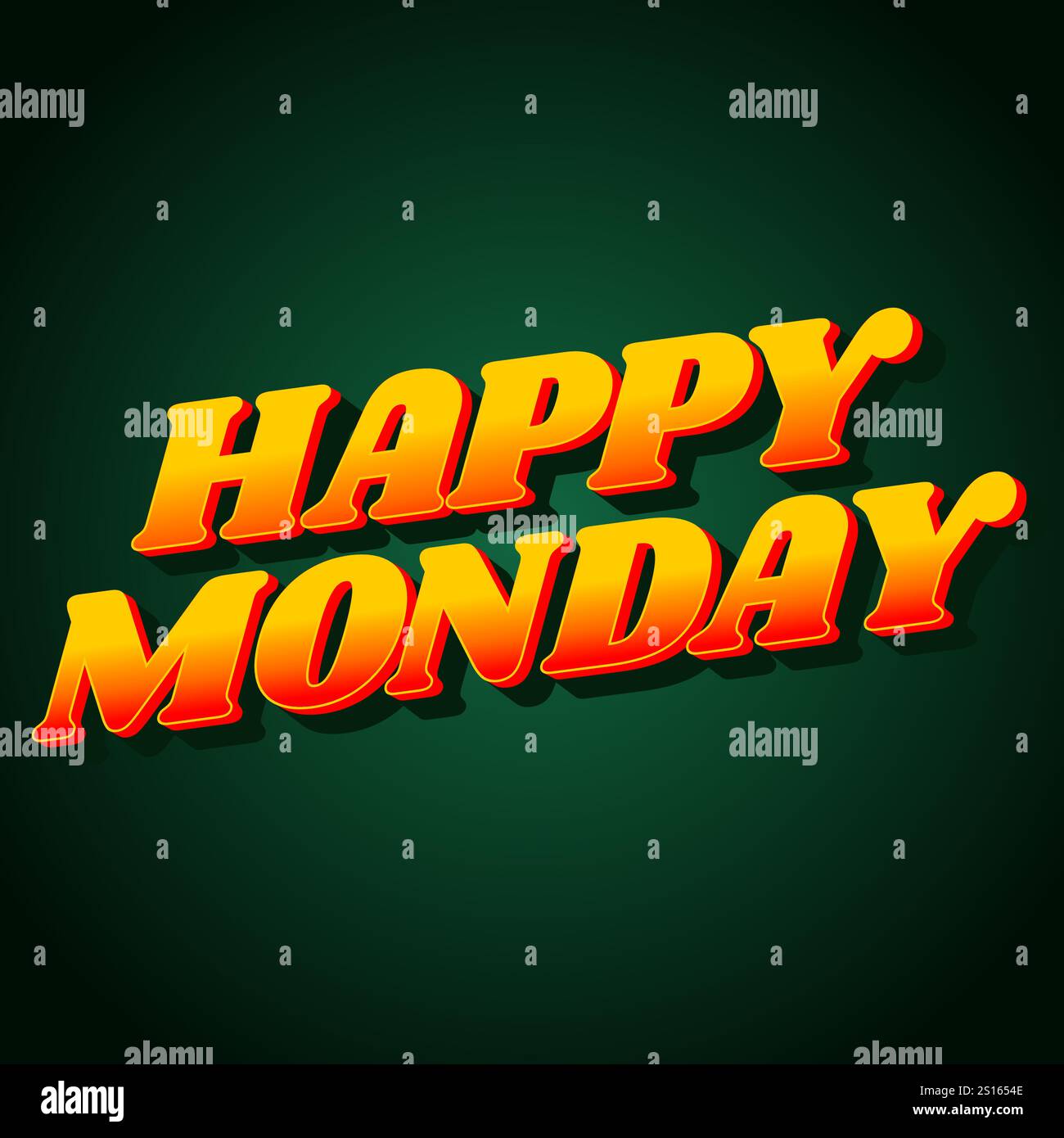 Happy monday text effect design with super bold fonts good for social ...