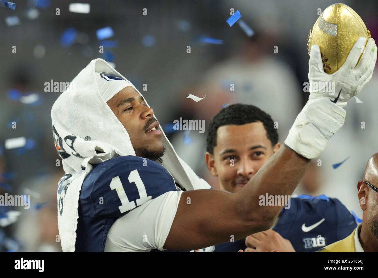 Penn State defensive end Abdul Carter (11) celebrates after the Fiesta ...