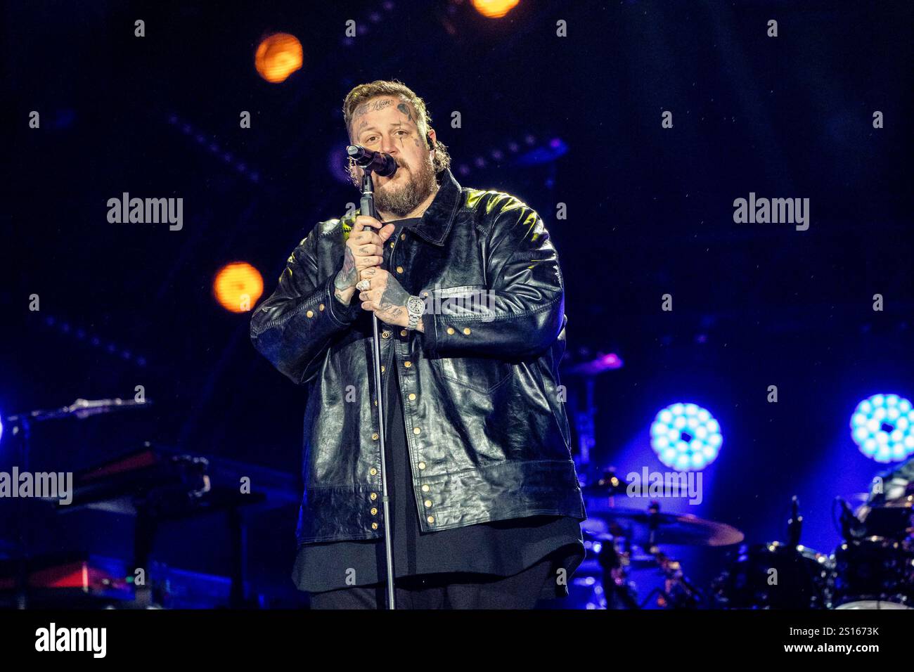 Jelly Roll performs at Nashville's Big Bash New Year's Eve on Tuesday ...