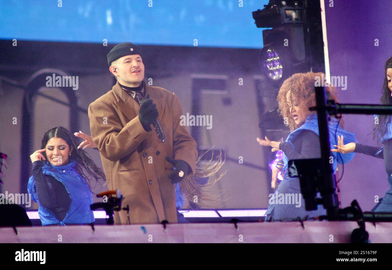 New York, USA. 01st Jan, 2025. (new) kapo performs live at new year's ...