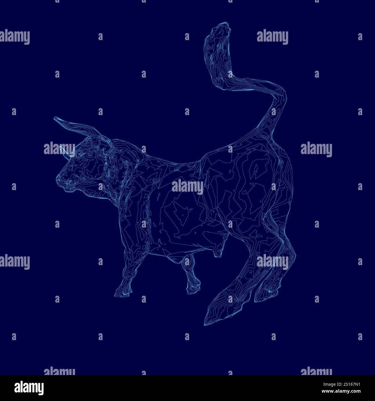 Bull icon print line Stock Vector Images - Alamy