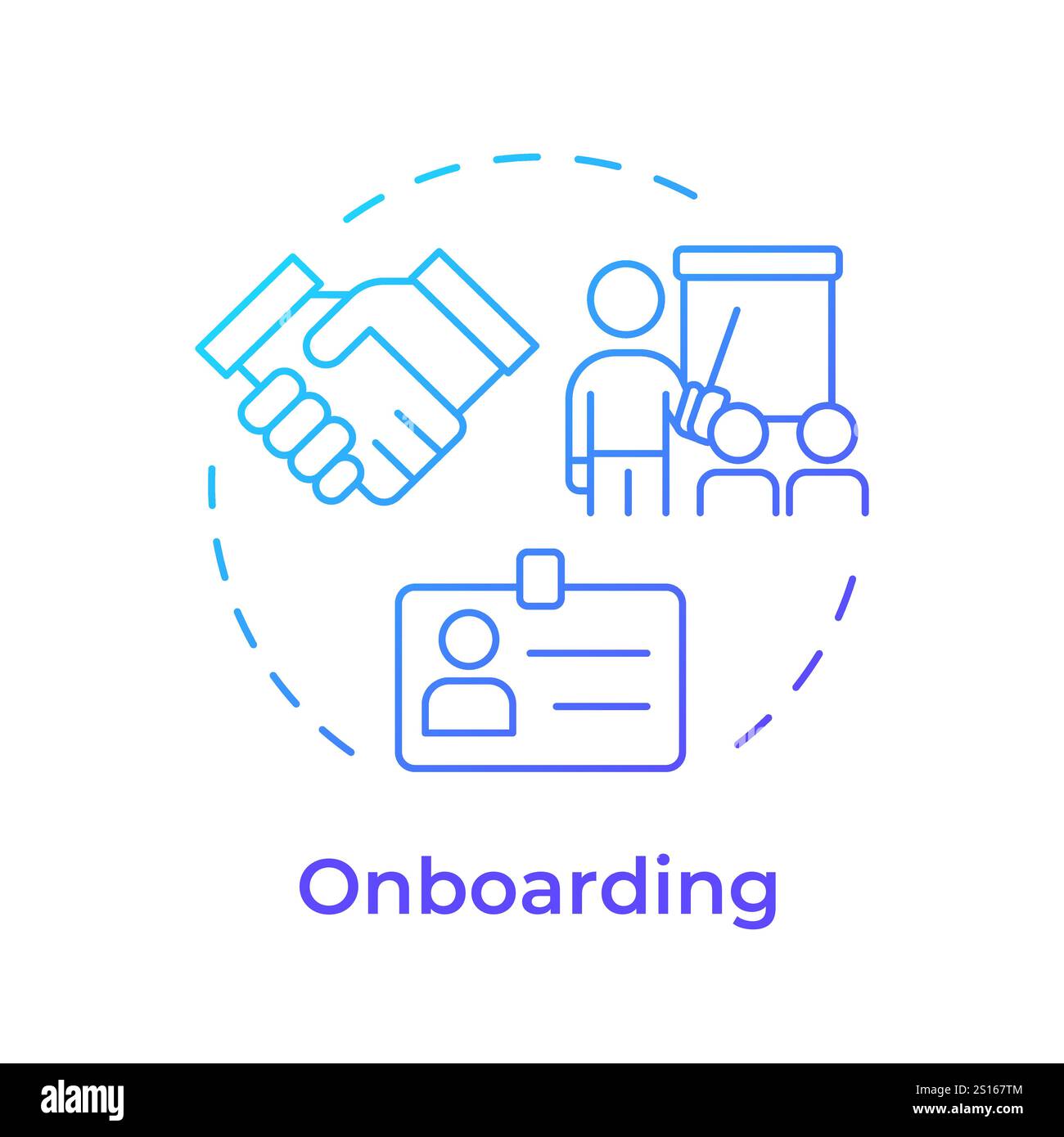 Onboarding blue gradient concept icon Stock Vector Image & Art - Alamy