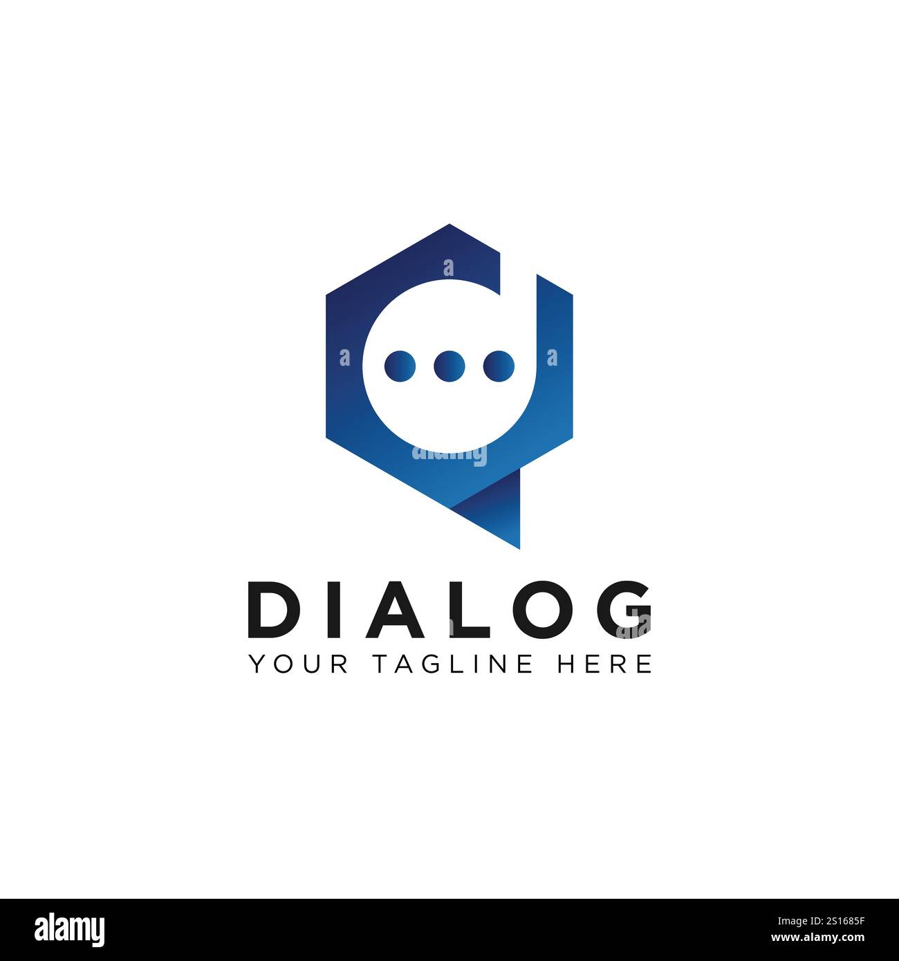 Letter D Chat Logo Talk Dialog App Design Stock Vector Image & Art - Alamy