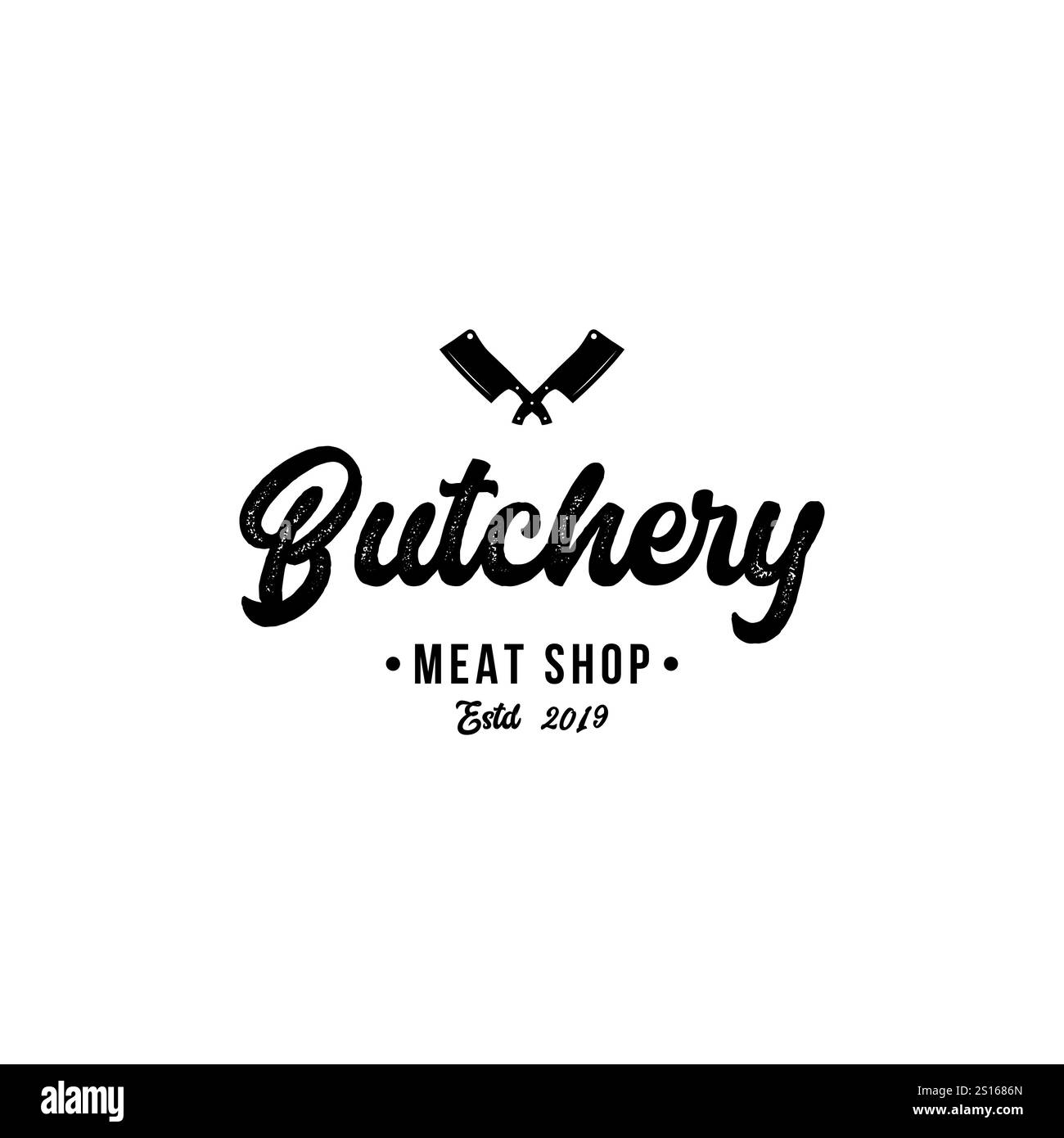 Butcher Shop and Butchery hand written lettering logo, label, badge ...