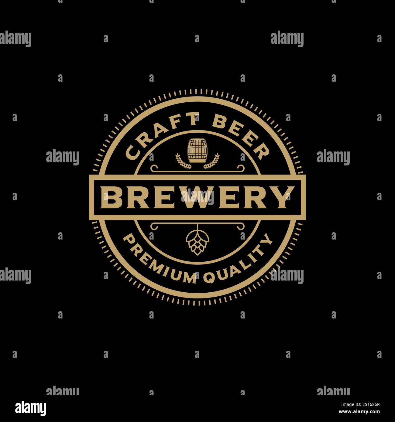 brewing company logo. logo brewery. vintage brewery logo vector Stock ...