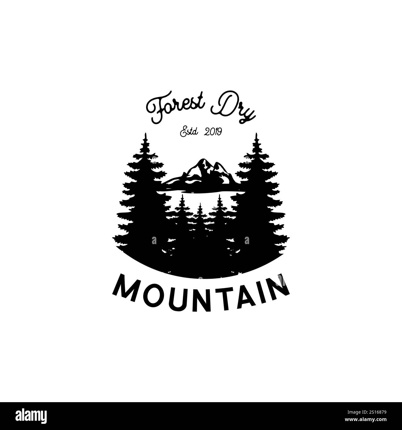 mountain explorer vintage emblem. logotype template with mountains ...