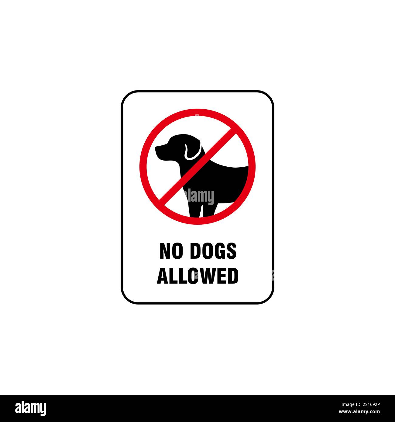 no dogs allowed sign Stock Vector Image & Art - Alamy