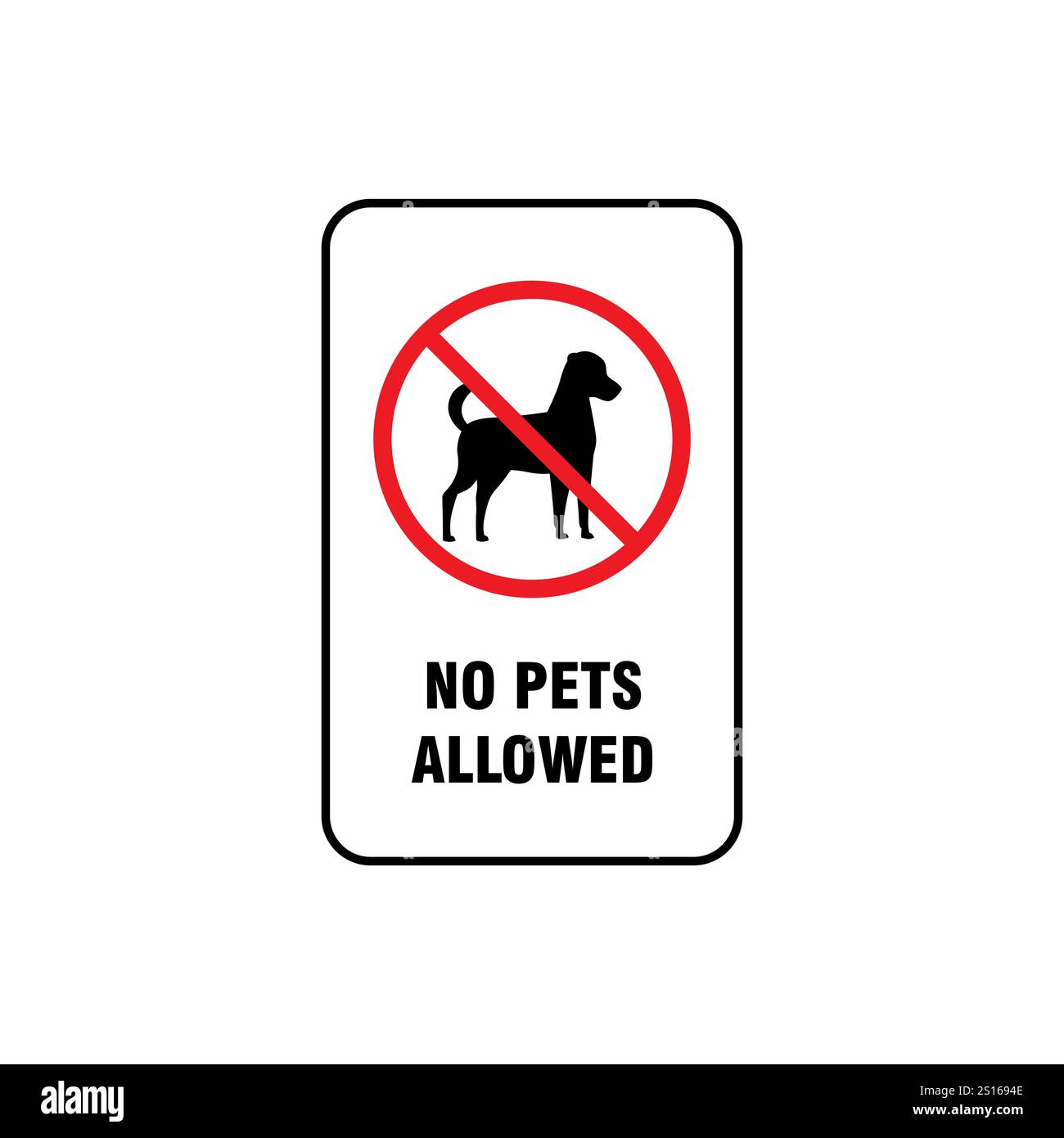 Attention pets sign Cut Out Stock Images & Pictures - Alamy