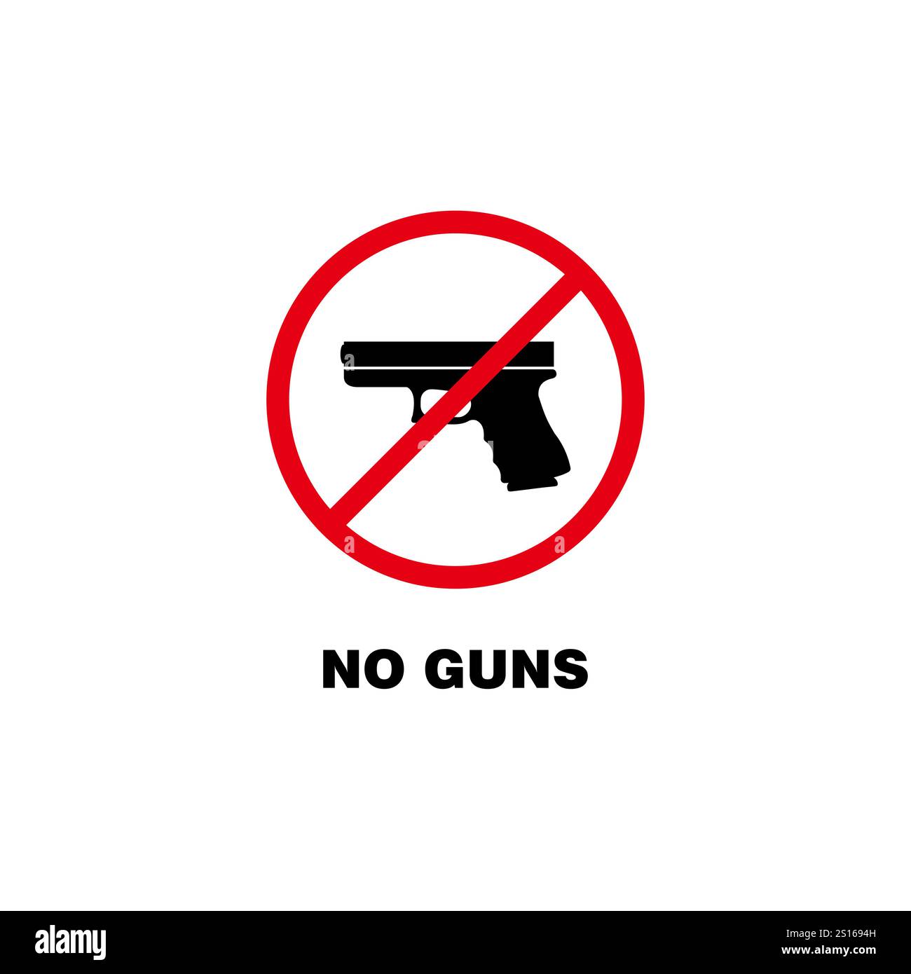 no guns prohibition sign Stock Vector Image & Art - Alamy