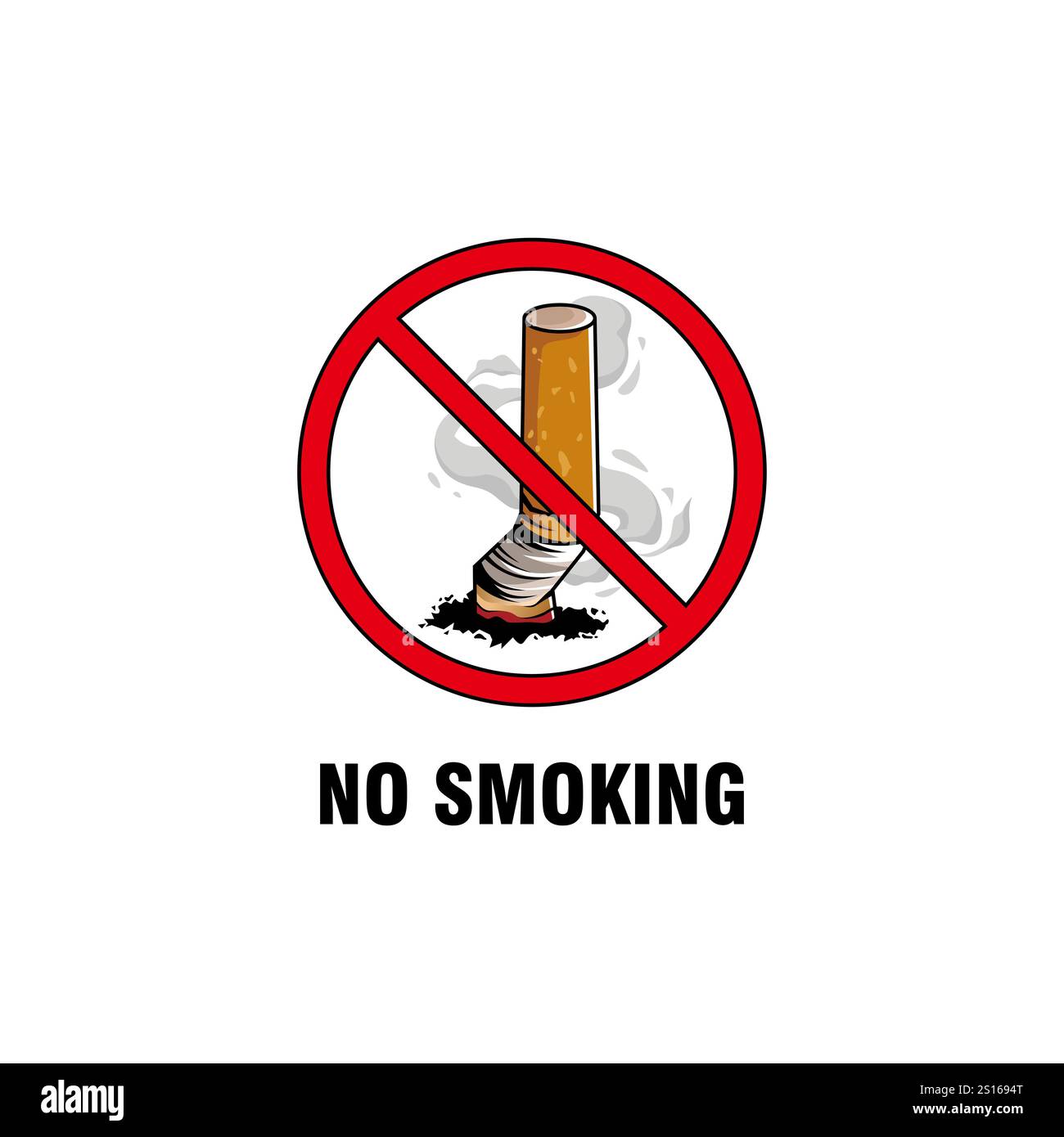 Non smoking ban Stock Vector Images - Alamy