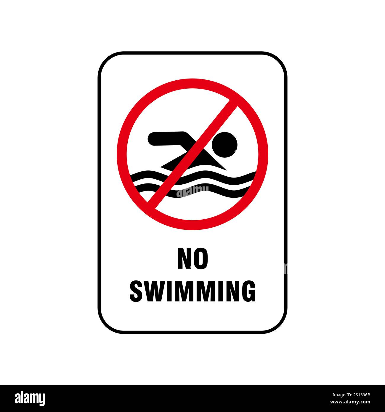 no swimming prohibition sign illustration Stock Vector Image & Art - Alamy