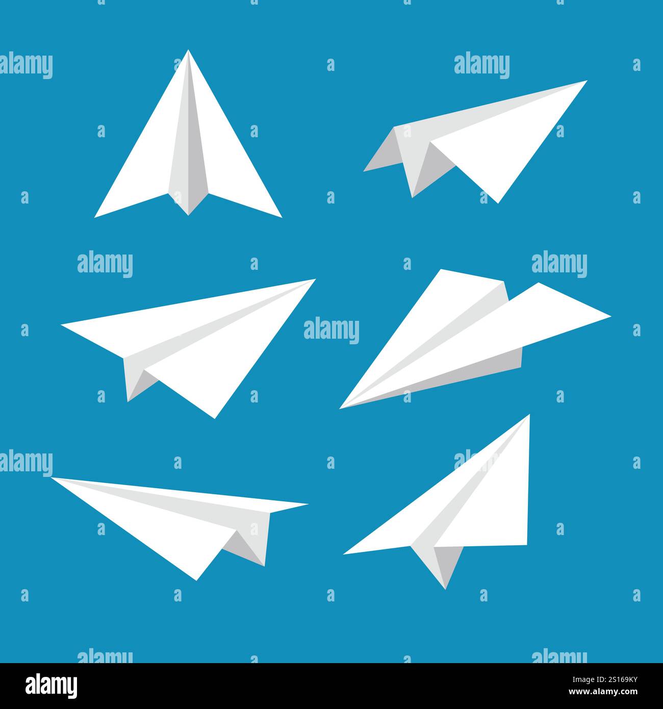 collection of flat papper plane element Stock Vector Image & Art - Alamy